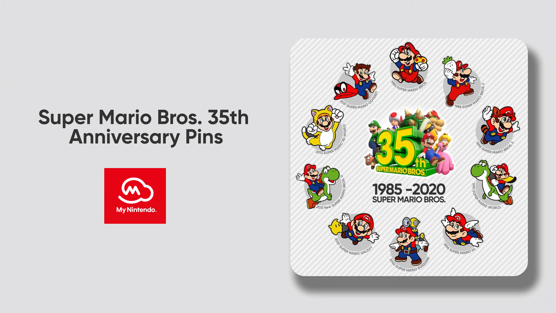 Cómo obtener los pines de 35 Aniversario de Super Mario | Parallax